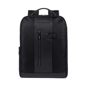 Piquadro Laptoprucksack 15-6 aus Stoff - - Bags - Herren - Schwarzk - ONE SIZE