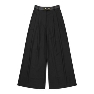 Munthe Pantalon Large - Femme - Pantalons - Noir - Taille: 42 FR