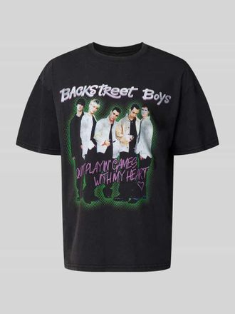 Mister Tee Relaxed Fit T-Shirt aus reiner Baumwolle Modell Backstreet Boys