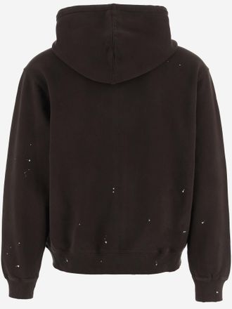 Carhartt Work in Progress Mens Cotton Sweatshirt With Logo Brown Sweatshirts Sweater