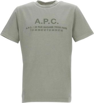 A.P.C. A.p.c., Homme, Tops, Vert, Taille: XL T-Chemises