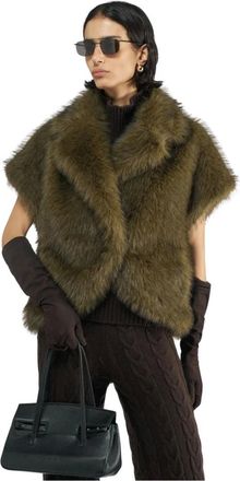 Liviana Conti Femme, Vestes, Vert, Taille: 42 FR Cappa Smanicata L5Ww28