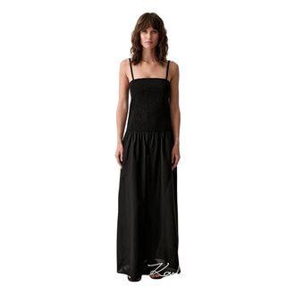 Karl Lagerfeld Strand-Maxikleid - - Dresses - Damen - Schwarzk - M