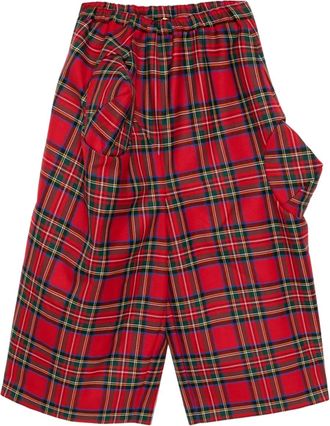 Comme Des Garçons Karierte Hose - Rot