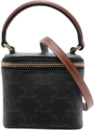 Celine Sac Vanity Mini Pre-owned - Femme - Pre-owned - Brun - Taille: ONE Size