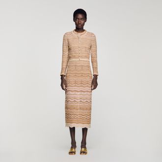 Sandro Cardigan en maille fantaisie