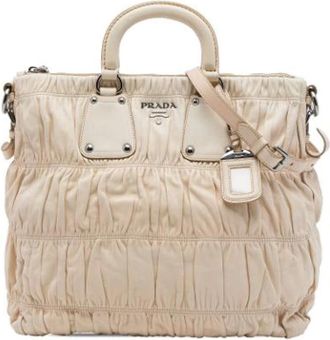 Prada Sacoche Pre-owned - Femme - Pre-owned - Beige - Taille: ONE Size