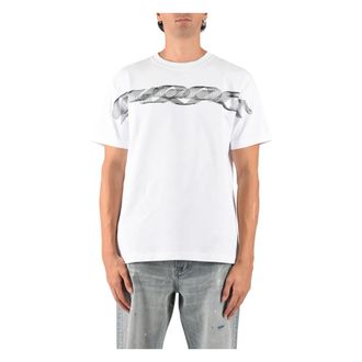 Purple Tee &agrave; logo peint - Homme - Tops - Blanc - Taille: S