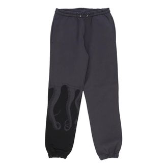 Octopus Asphalt Sweatpants mit Tentakeldruck - - Trousers - Herren - Grau - L