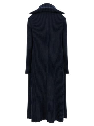 Balenciaga Ribbed Cotton-Blend Cardigan - Navy