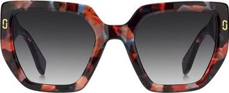 Marc Jacobs Marc Jacobs - Eckige Sonnenbrille in Braun und Havana-Blau