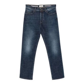 Jacob Cohen Jean droit d&eacute;lav&eacute; - Homme - Jeans - Bleu - Taille: W32