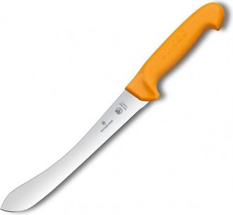 Victorinox by Swiss Army coltello da cucina per scuoiare Swibo, lama normale da 21 cm, manico in nylon, giallo