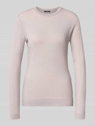 Windsor Longsleeve aus Lyocell-Mix mit Rundhalsausschnitt