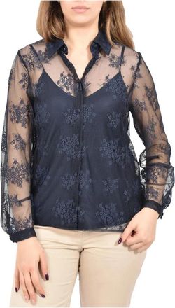 Marella Femme, Blouses et Chemises, Bleu, Taille: 40 FR Emme Shirt