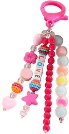 Generic Breloque en perles | Porte-clés pour sac à dos | Porte-clés en perles | Porte-clés en perles | Porte-clés coloré | Porte-clés multicolore | Breloque d