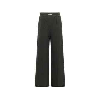 Msgm Weite Hosen - - Trousers - Damen - Schwarzk - M