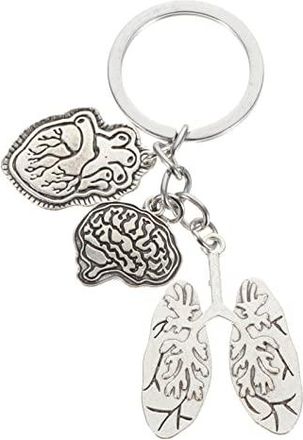 Amosfun Docteur Porte- Cl&eacute;s M&eacute;decin Porte- Cl&eacute;s Porte- M&eacute;decin Porte- Psychologue Porte- Cerveau