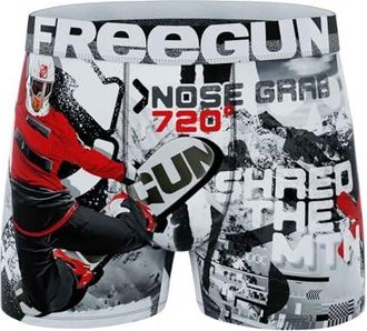 Freegun Boxer Homme Photos Sport Collection (XXL, Snow A62)