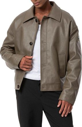 Red Bridge Lederimitatjacke im Oversized-Look - Knopfverschluss, Urban Style