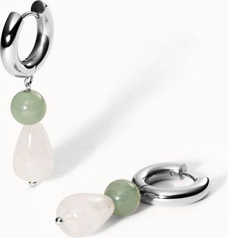 Purelei Clear Quartz Drop Creolen