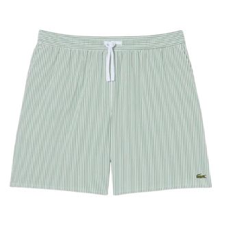 Lacoste Homme, Maillots de bain, Vert, Taille: S Maillot de bain ray&eacute; textur&eacute; mi-longueur