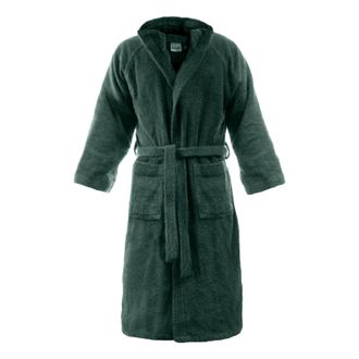 Bassetti Bademantel Damen Herren aus Frottee | Bademantel f&uuml;r Erwachsene Herren und Damen mit Kapuze 100% reiner Baumwolle | Bademantel f&uuml;r Erwachsene Damen He