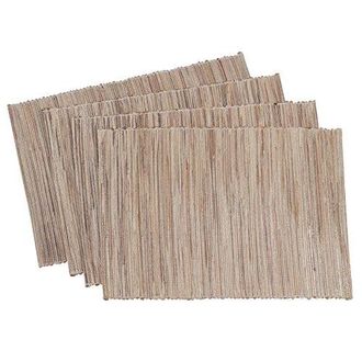 Saro Lifestyle Saro Lifestyle: Tischset aus der Melaya Kollektion, changierend, gewebt, noppig, 36 x 51 cm, 4 Stück, naturfarben