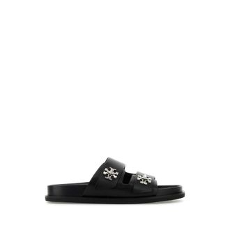 Tory Burch Schwarze Ledersandalen Hausschuhe - - Shoes - Damen - Schwarzk - 36 1/2 EU