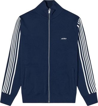 Autry Homme, Pulls, Bleu, Taille: M Gilet Zipp&eacute;