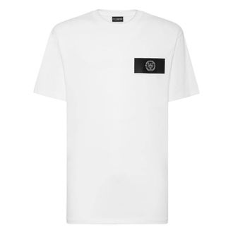 Plein Sport Homme, Tops, Blanc, Taille: XL T-shirt Col Rond
