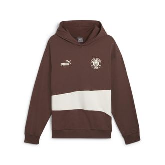 Puma Herren FC St. Pauli ftblCULTURE+ Hoodie XXL Espresso Brown Sugared Almond Beige?Fu&szlig;ball-Hoodie mit Rundhalsausschnitt Herren
