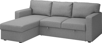 IKEA BÅRSLÖV 3er-Bettsofa mit Récamiere