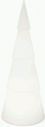 8 Seasons design Shining Tree 3D LED Weihnachtsbaum rund (55 cm, weiß) mit Farbwechsler (15 Farben), inkl. Leuchtmittel, beleuchteter Tannebaum, Weihnachts-Deko