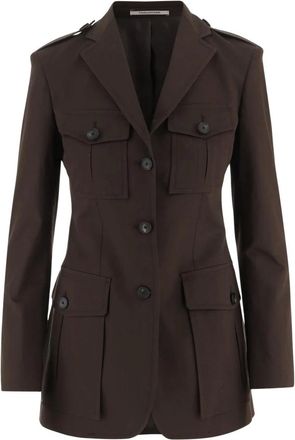 Tagliatore Femme, Vestes, Brun, Taille: 38 FR Veste en coton stretch