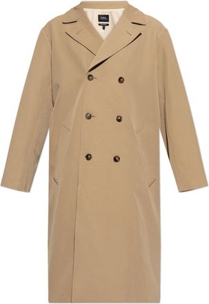 A.P.C. A.p.c., Homme, Manteaux, Beige, Taille: M Manteau crois&eacute;