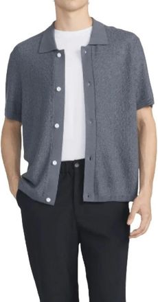 Frame Denim Homme, Chemises, Bleu, Taille: L Gilet Cardigan &agrave; Manches Courtes