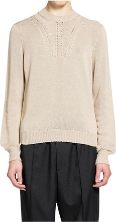 Jil Sander Homme, Pulls, Beige, Taille: S CN Jumper