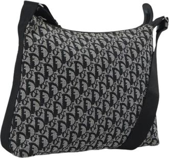 Dior Sac bandouli&egrave;re Trotter en toile Pre-owned - Femme - Pre-owned - Noir - Taille: ONE Size