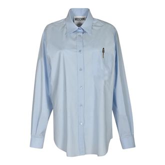 Moschino Stilvolles Hemd - - Blouses & Shirts - Damen - Blau - L