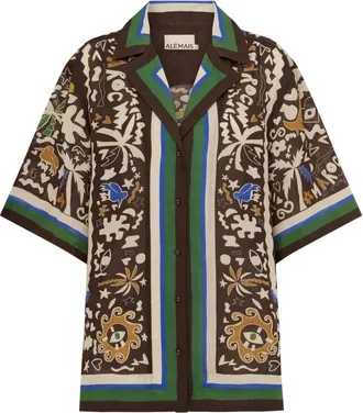 Alemais Maroc Relaxed Shirt - Femme - Blouses et Chemises - Multicolore - Taille: 40 FR