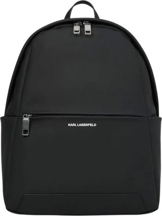 Karl Lagerfeld Homme, Sacs, Noir, Taille: ONE Size Sac &agrave; dos minimaliste avec logo