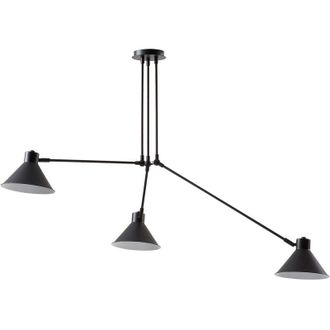 Kavehome Kave Home - Suspension Dione noir de 3 ampoules en acier
