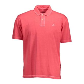 GANT Homme, Tops, Rose, Taille: S Polo en Coton &agrave; Manches Courtes