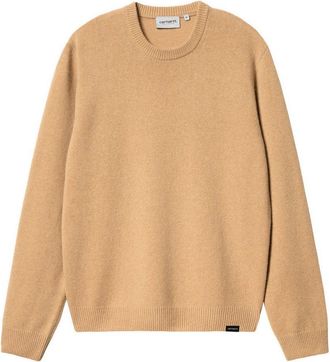 Carhartt Work in Progress Rundhalspullover Carhartt WIP Alten Sweater Herren Peanut Beige