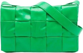 Bottega Veneta Sac bandouli&egrave;re Cassette Pre-owned - Femme - Pre-owned - Vert - Taille: ONE Size