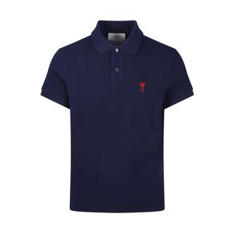 Ami Homme, Tops, Bleu, Taille: M De Coeur Polo