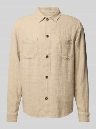 Les Deux Regular Fit Hemdjacke aus Viskose-Leinen-Mix Modell Hamilton
