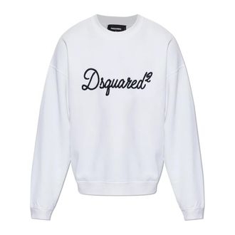 Dsquared2 Herren, Sweatshirts & Hoodies, Wei&szlig;, XLGr&ouml;&szlig;e