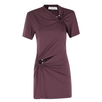 Paco Rabanne Piercing Mini Kleid - - Dresses - Damen - Rot - XS
